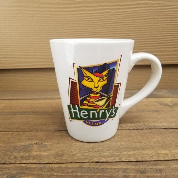 Dining | Henrys Blend One Hip Cat Coffee Mug Cup 207 12 Ounce Seattles ...